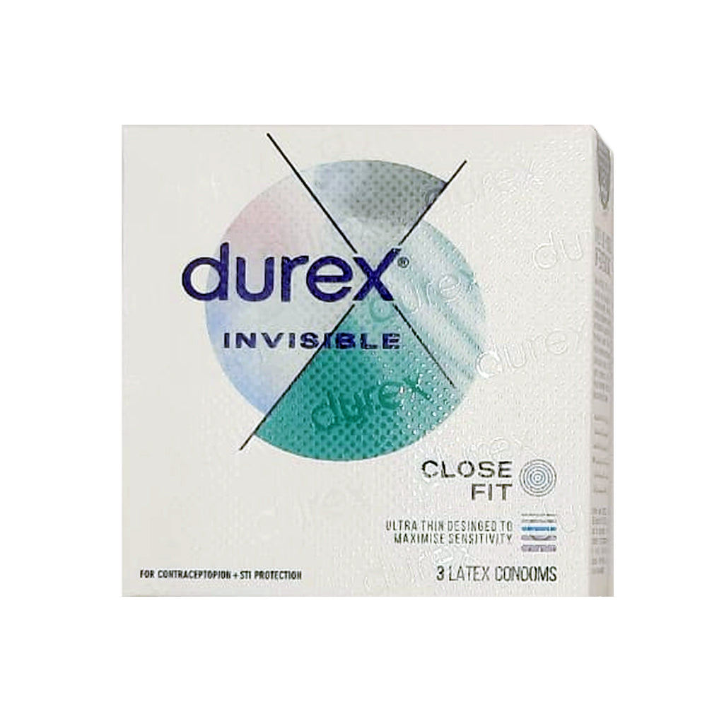 Durex Invisible Close Fit 3 Pieces – Rozzana.pk