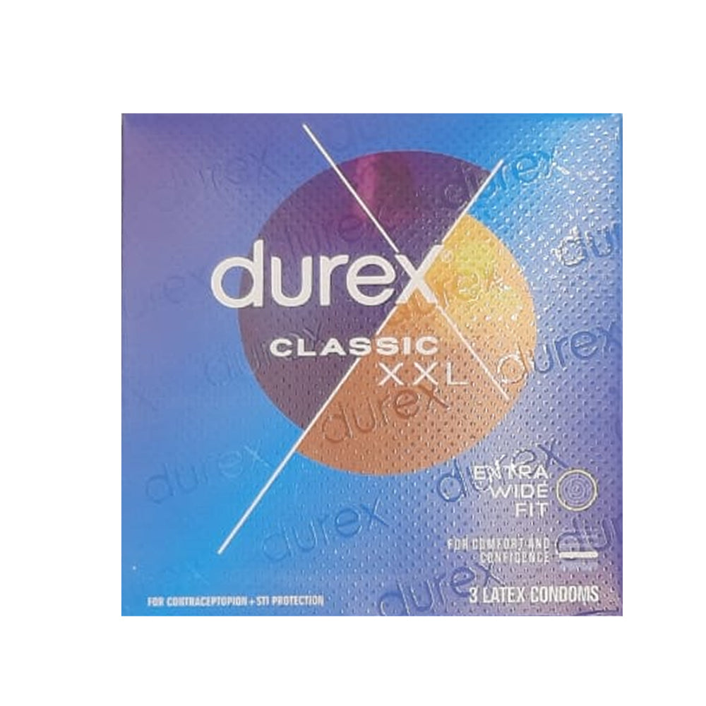Durex Classic XXL Extra Wide Fit 3 Pieces – Rozzana.pk