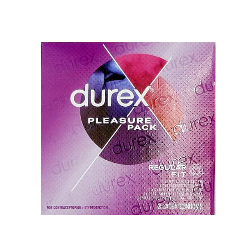 Durex Pleasure Pack Regular Fit 3 Pieces – Rozzana.pk