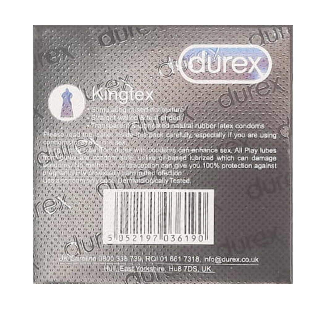 Durex Kingtex Delay Condoms 3 Pieces – Rozzana.pk