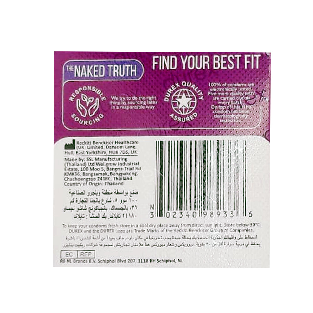 Durex Pleasure Pack Regular Fit 3 Pieces – Rozzana.pk