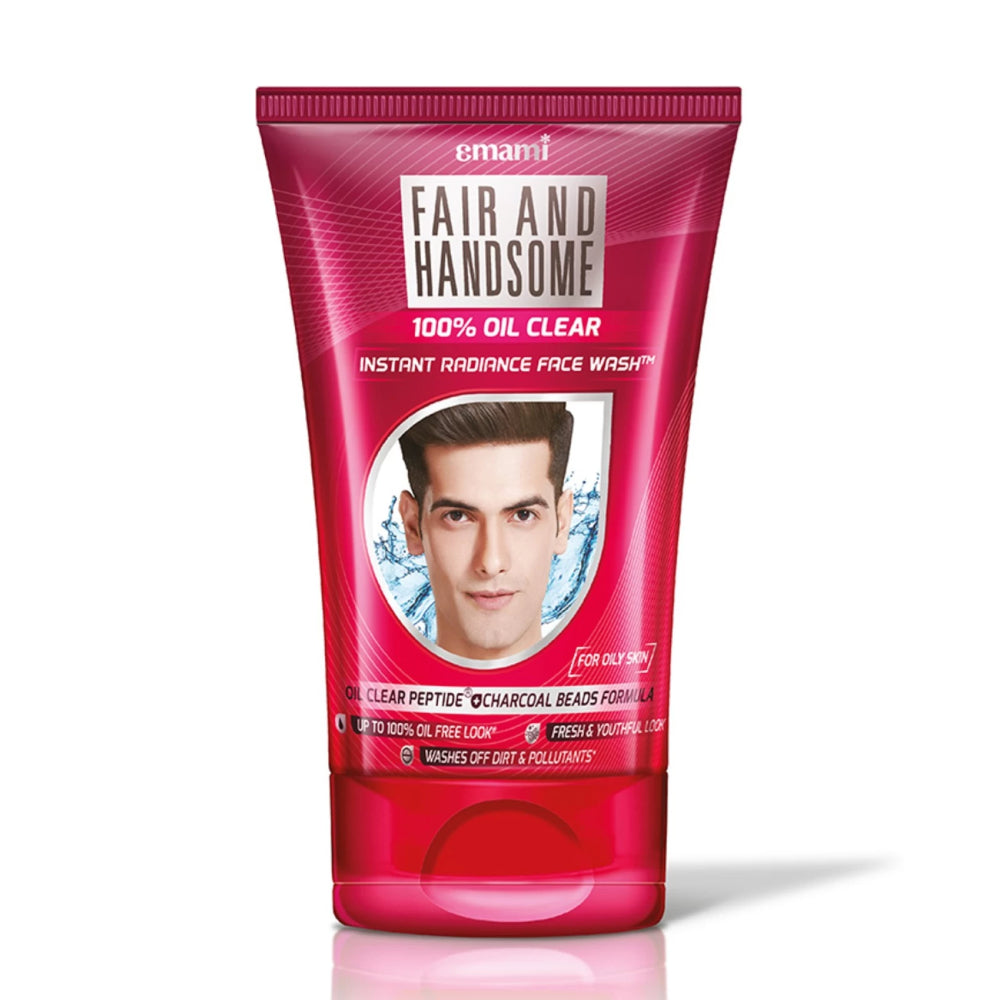 Emami Fair and Handsome 100% Oil Clear Face Wash 50 GM – Rozzana.pk