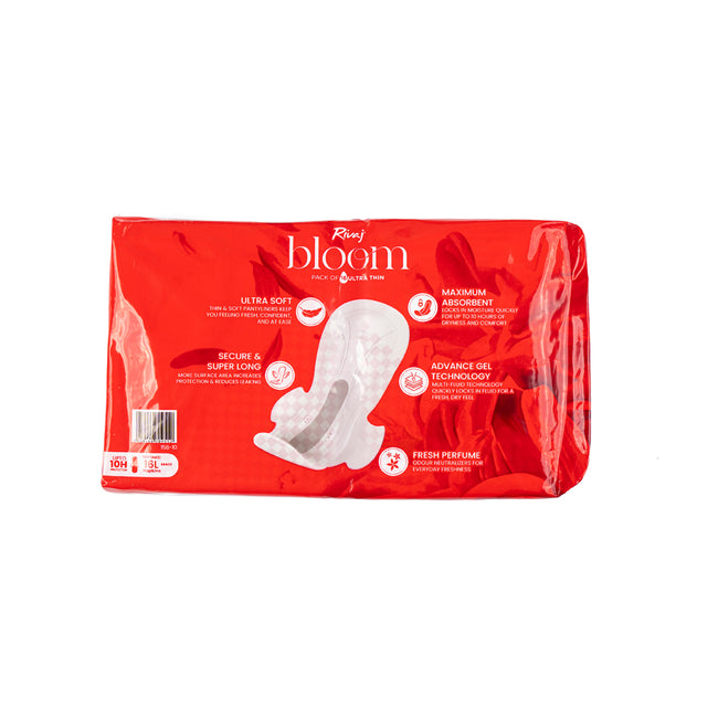 Rivaj Ultra Thin Bloom Sanitary Pads (Large) 16 PCS – Rozzana.pk