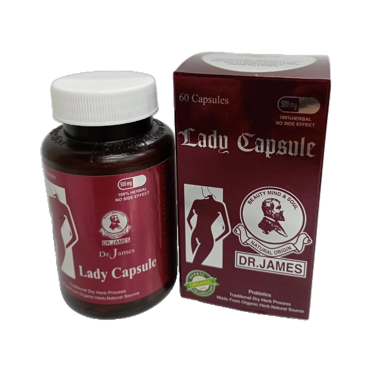 Dr. James Lady Capsules Skin White & Beauty Face 500 MG (60 Capsules ...