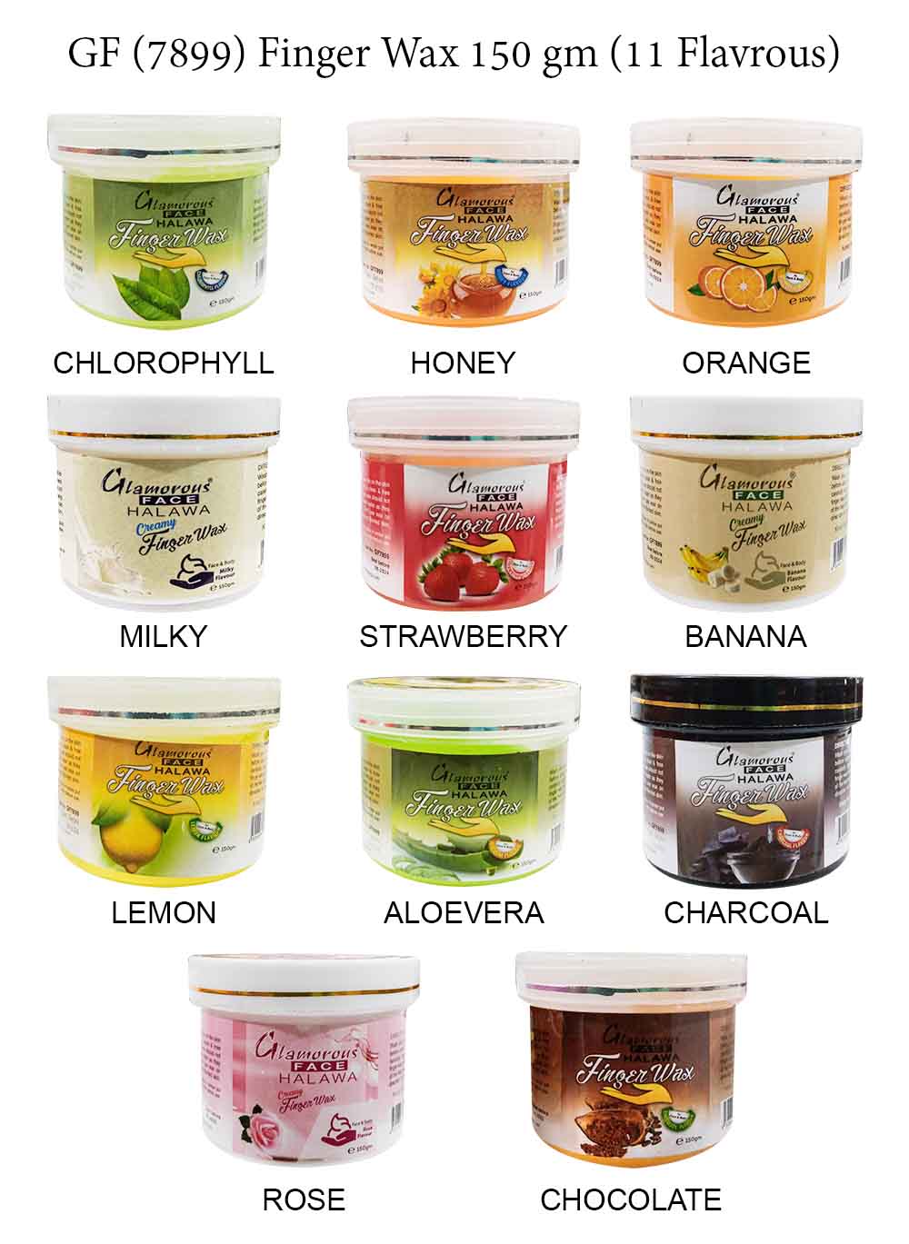 Glamorous Face Finger Wax 150 GM 11 Flavors – Rozzana.pk