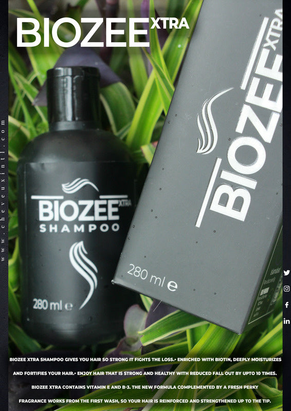 Biozee Extra Shampoo for Thinning Hair with Pure Biotin 280 ML – Rozzana.pk