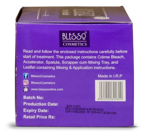 Blesso Bleach Creme 500 GM – Rozzana.pk