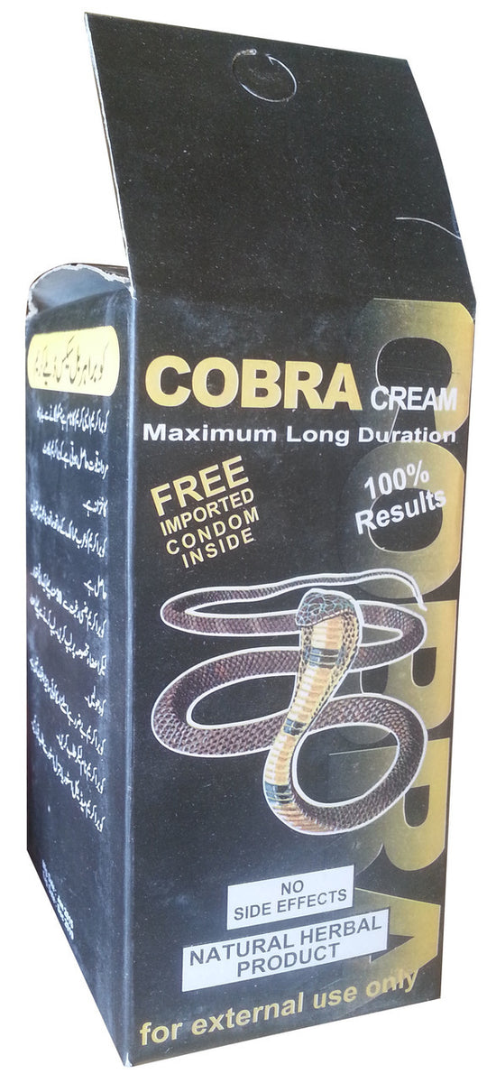Cobra Maximum Long Duration Cream with Free Condoms – Rozzana.pk