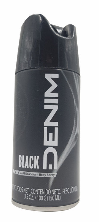 Denim ( Black ) 24-H Deodorant Body Spray for Men 150ml – Rozzana.pk