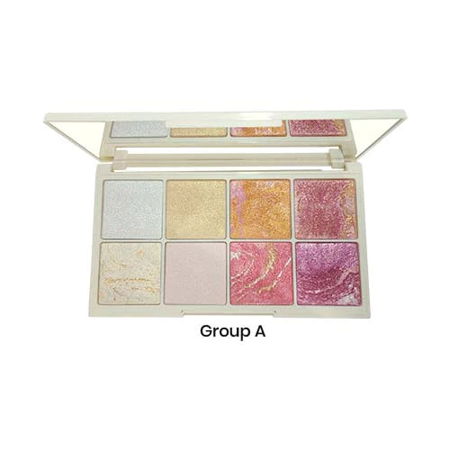 Glamorous Face 8 Colour Teracotta Blush & Shimmer Highlighter Kit ...