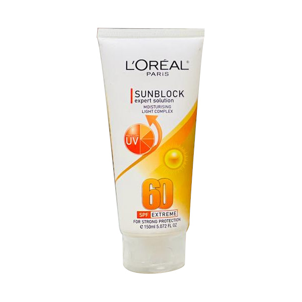 L'Oreal Sunblock Expert Solution Moisturising Light Complex SPF 60 150 – Rozzana.pk