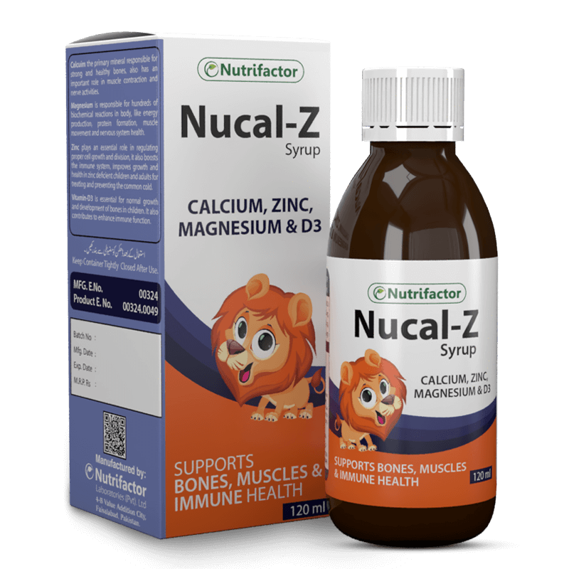 Nutrifactor Nucal-Z Syrup 120 ML – Rozzana.pk