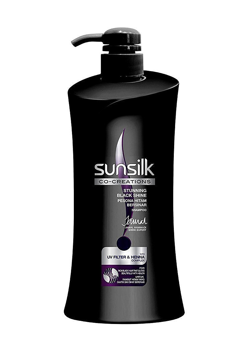 Sunsilk Co-Creations Stunning Black Shine Henna Complex Shampoo 650 ML ...