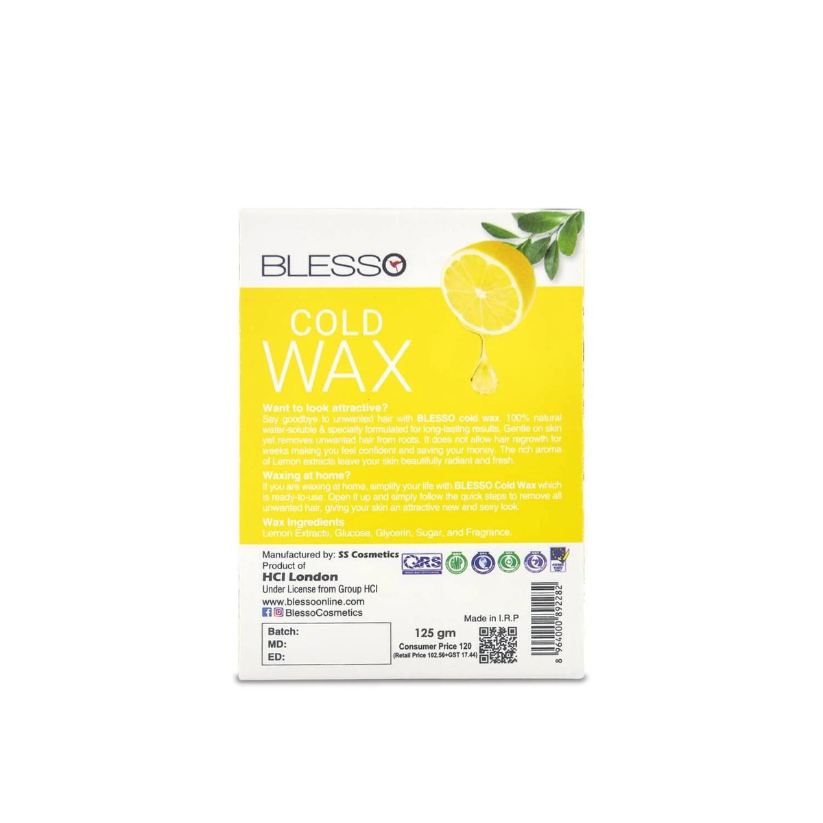Blesso Cold Wax Lemon – Rozzana.pk